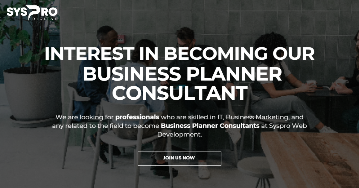 Business Planner Recruitment Page